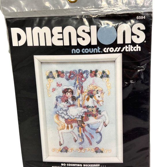 Dimensions | Art | Dimensions Cross Stitch Victorian Carousel 99 Kit ...